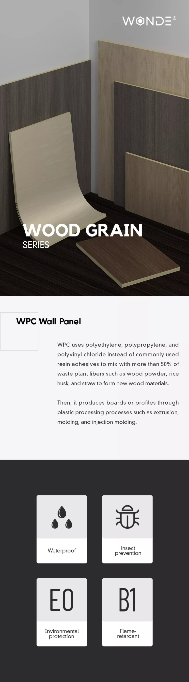 Wood Grain Series - WONDE® - Wall Panel